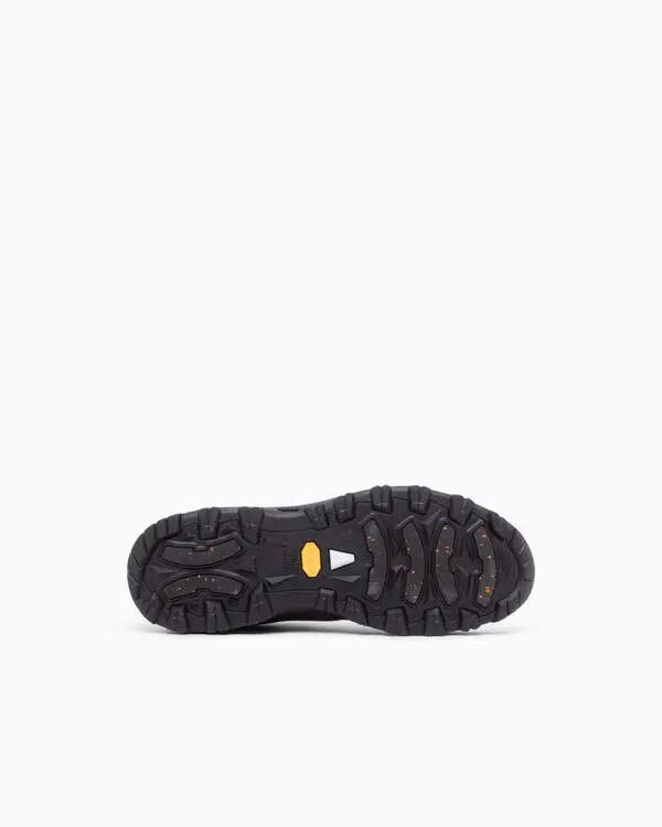 Giorgio Armani Suede And Leather Lace-up Sneakers