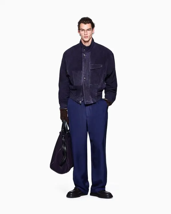 Giorgio Armani Leather Blouson Jacket