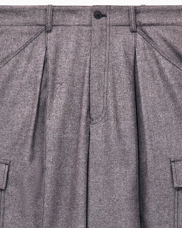 Giorgio Armani Oversized Wool And Cashmere Trousers