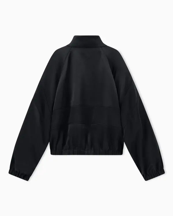 Giorgio Armani Caban Coat In Techno Duchesse