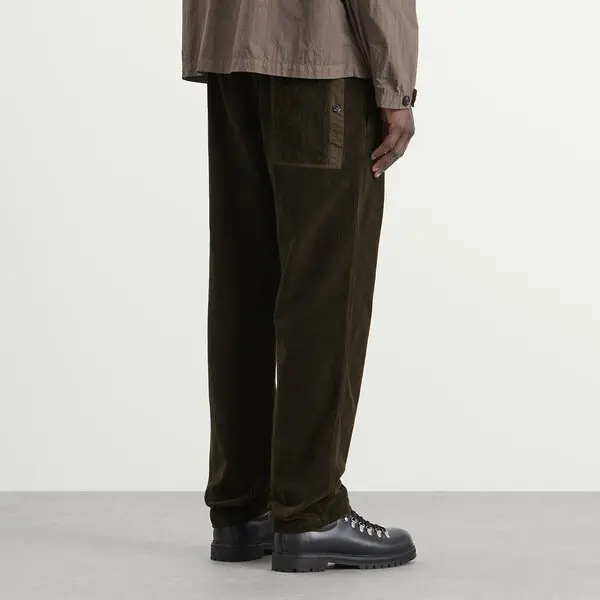 Stone Island Organic Cotton Corduroy Trousers - Charcoal