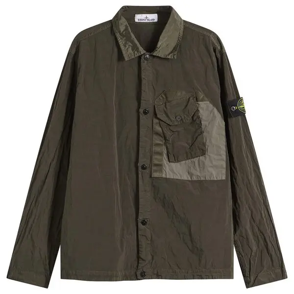 Stone Island Nylon Metal Econyl Overshirt - Charcoal