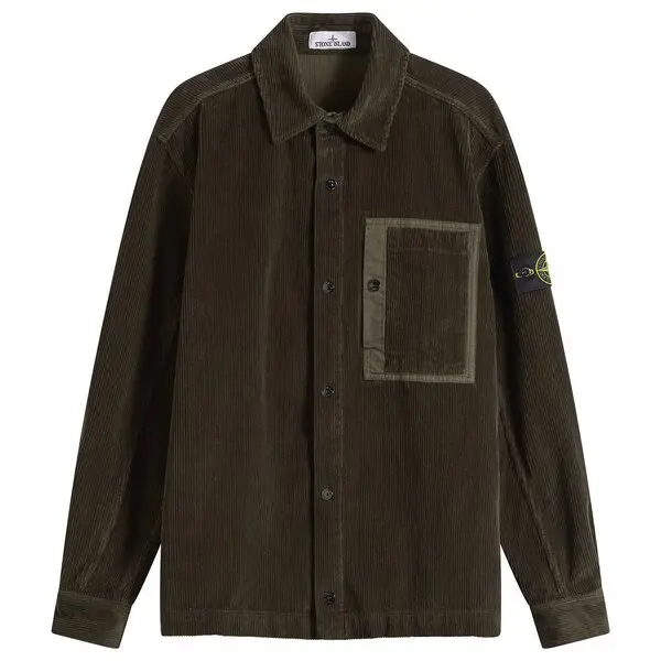 Stone Island Organic Cotton Corduroy Overshirt