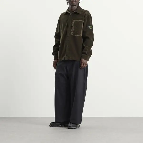 Stone Island Organic Cotton Corduroy Overshirt