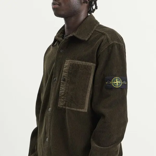 Stone Island Organic Cotton Corduroy Overshirt