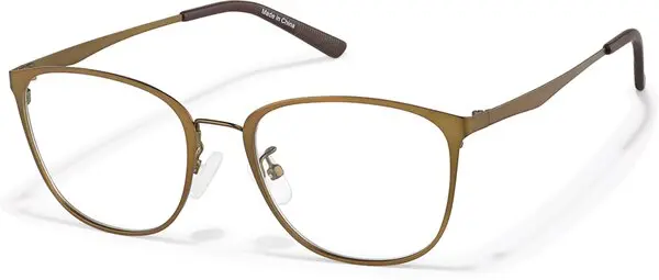 Zenni Square Glasses Flex Titanium Full Rim Frame