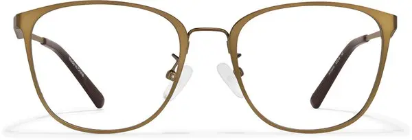 Zenni Square Glasses Flex Titanium Full Rim Frame
