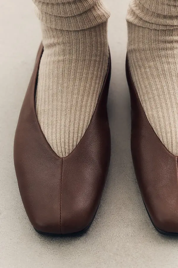 Jeffrey Campbell Fathom Ballet Flats - Mocha
