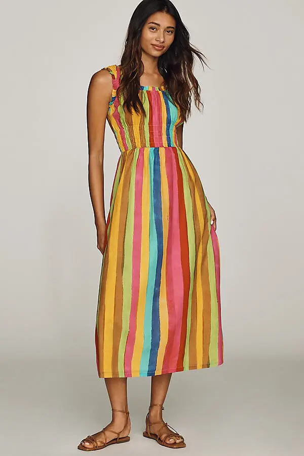 LISA SAYS GAH Annie Cotton Midi Dress