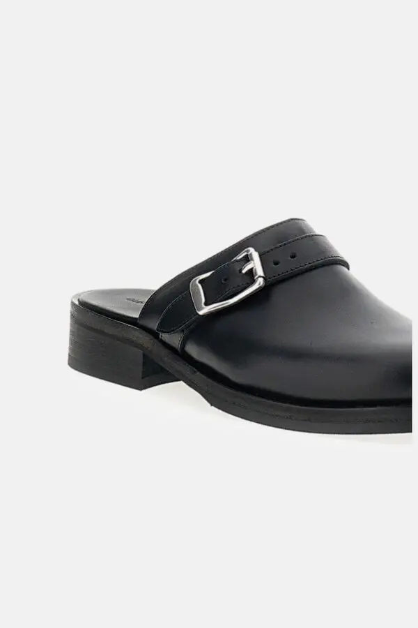 Our Legacy Leather Sabot Truck Mule