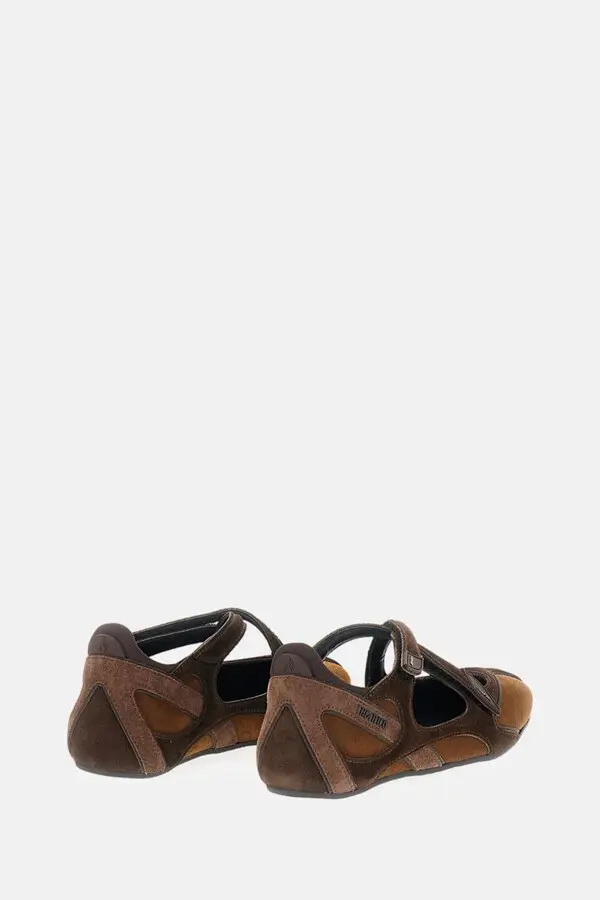 Attico Floor01' Ballerina Flat - Marrone