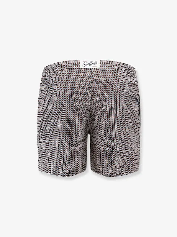 MC2 SAINT BARTH Nylon Swim Shorts With Micropattern