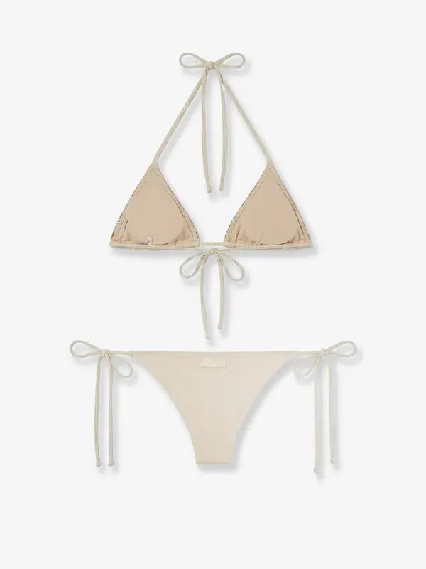 MC2 SAINT BARTH Maleah Rhinestone Bikini - Beige