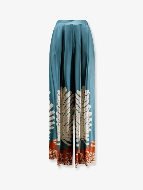 BYE FIRENZE Palma Viscose And Rayon Trousers