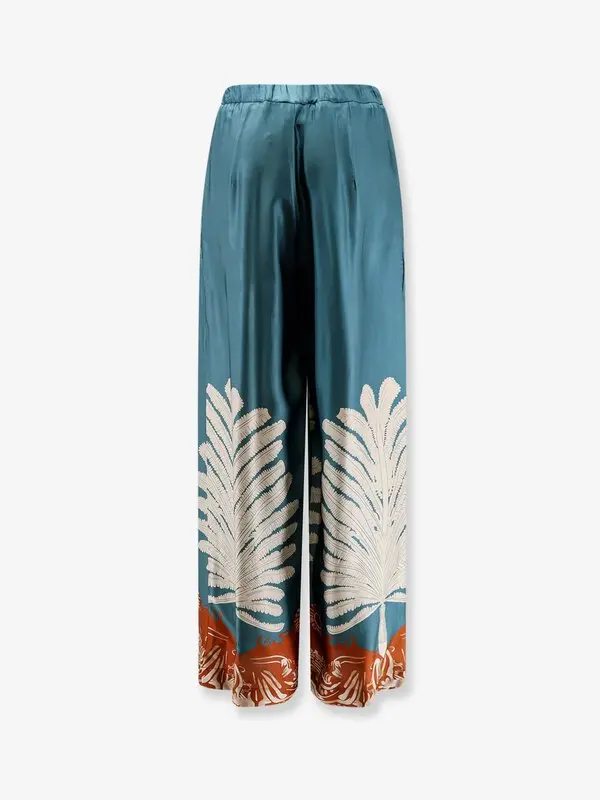 BYE FIRENZE Palma Viscose And Rayon Trousers