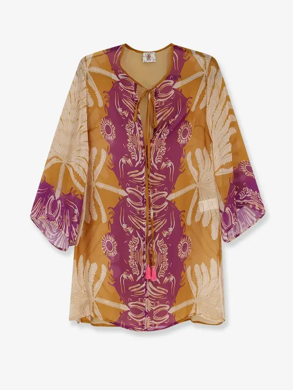 BYE FIRENZE Palme Viscose And Silk Shirt