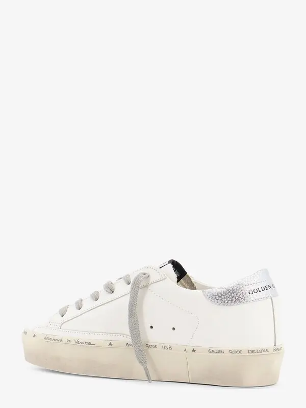 GOLDEN GOOSE Leather High Top Sneakers With Iconic Side Logo