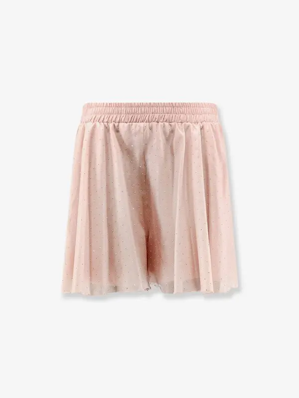 ACTUALEE Shorts With Rhinestones - Pink