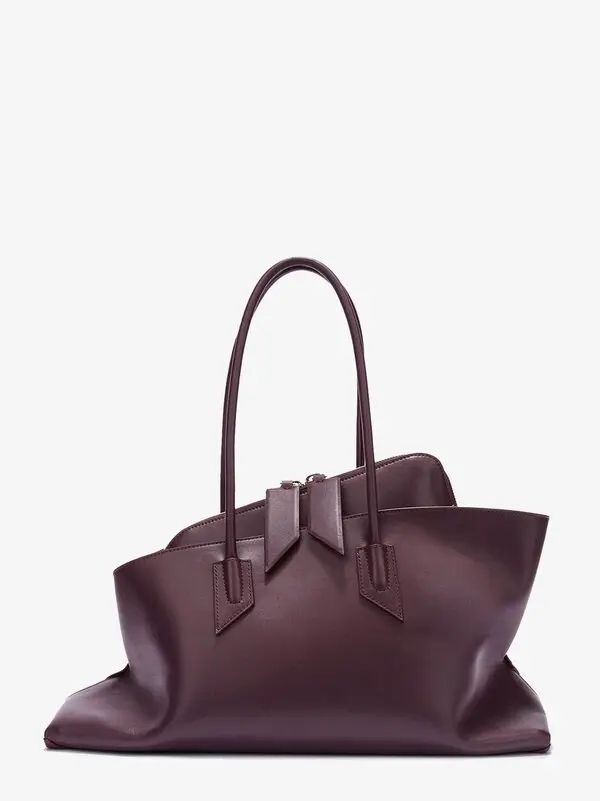 Attico La Passeggiata Medium Leather Shoulder Bag