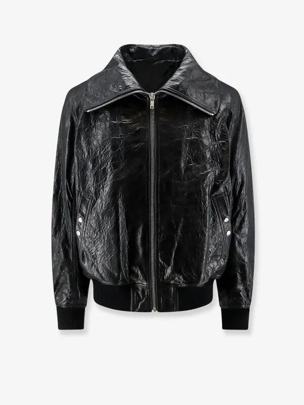 Rick Owens Dracuflight" Leather Jacket - Black