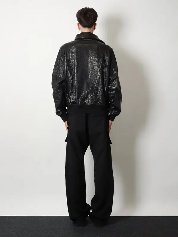 Rick Owens Dracuflight" Leather Jacket - Black