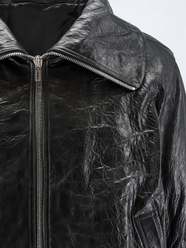 Rick Owens Dracuflight" Leather Jacket - Black