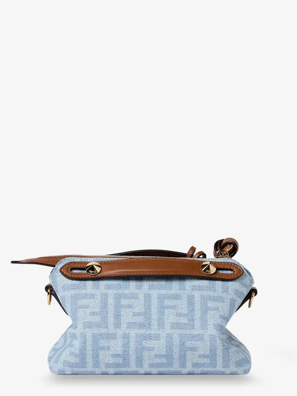 Fendi By The Way Soft Mini Ff Denim Handbag