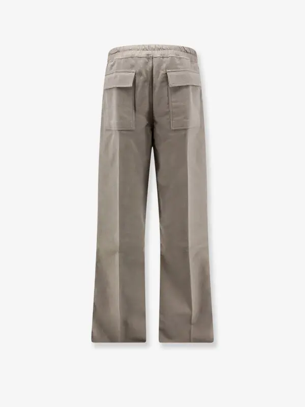 Rick Owens Dietrich Cotton Trousers - Grey