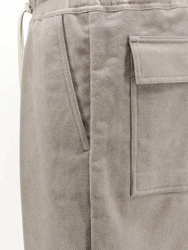 Rick Owens Dietrich Cotton Trousers - Grey