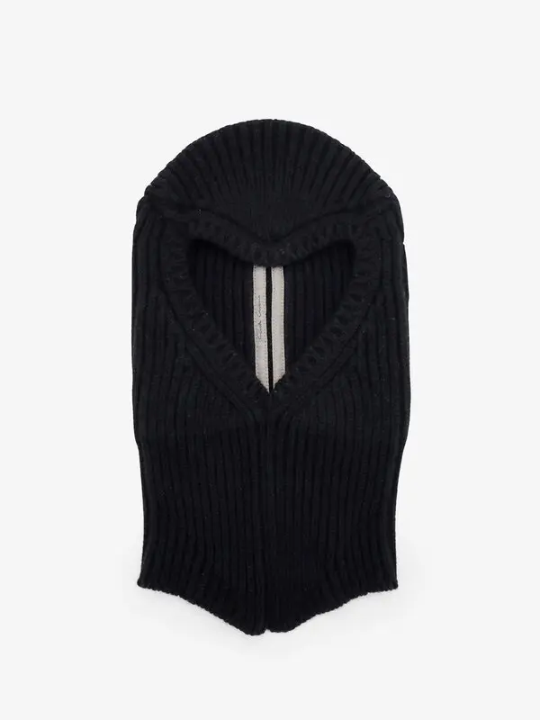 Rick Owens Porteville Cashmere And Wool Blend Balaclava - Black