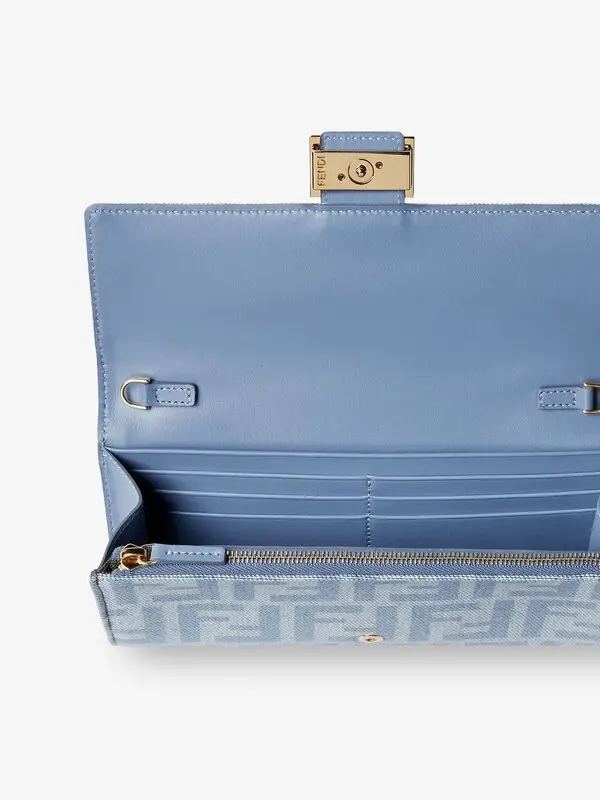 Fendi Baguette Continental Canvas Ff Motif Wallet
