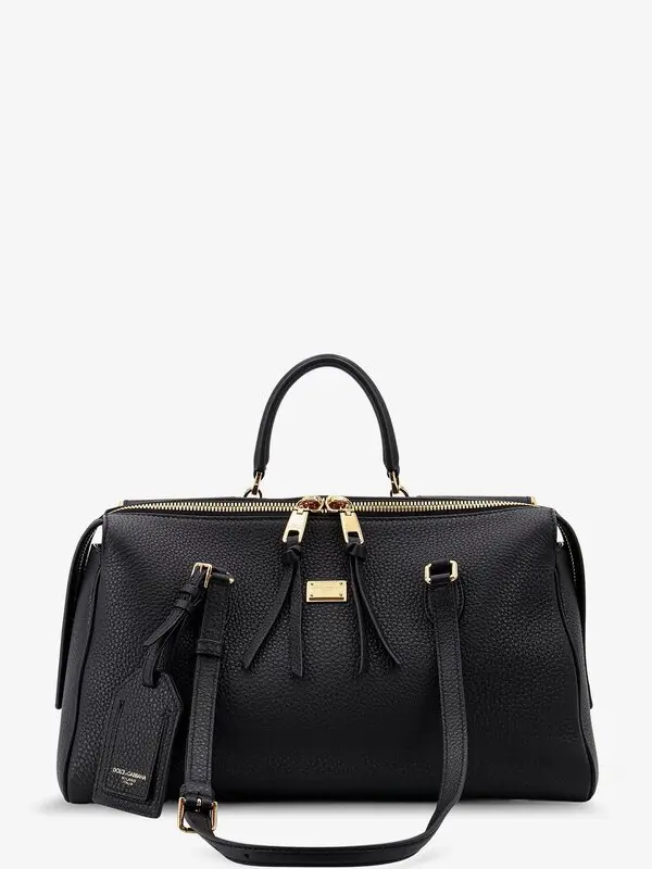 Dolce & Gabbana Vittoria Leather Handbag - Black