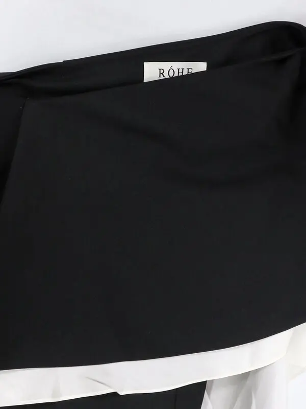 RÓHE Wool Blend Top With Silk Inserts