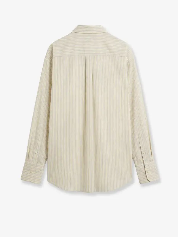 TOTEME Viscose And Silk Blend Shirt With Striped Pattern