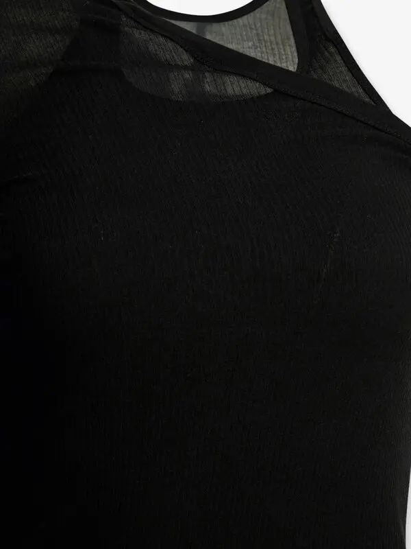 Rick Owens Asymmetrical One Sleeve Tank Top