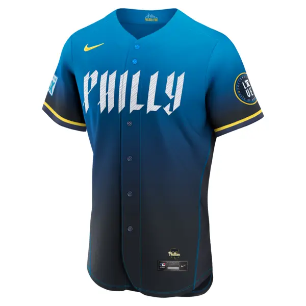 Nike Bryce Harper Philadelphia Phillies City Connect Mlb Authentic Jersey - Blue