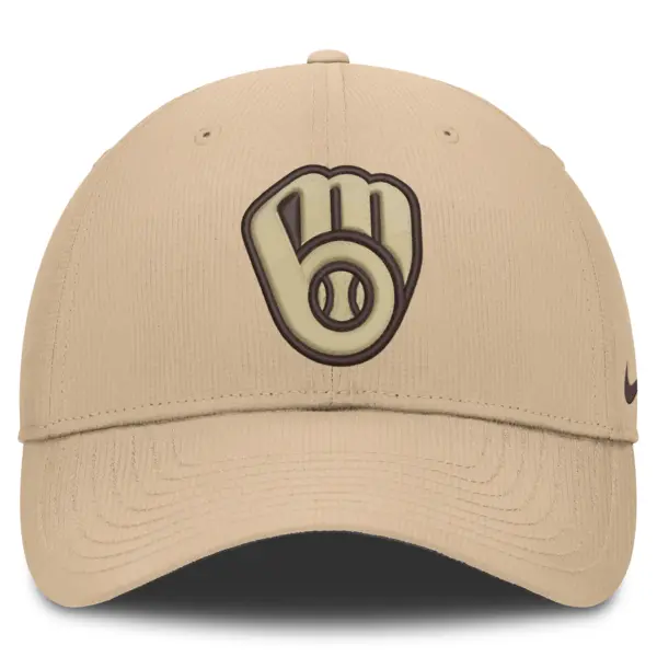 Nike Milwaukee Brewers Club Dri-fit Baseball Cap - Brown