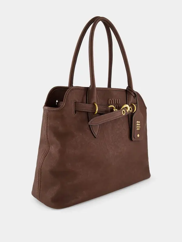 Miu Miu Briarwood Aventure Nappa Leather Bag