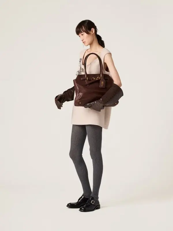 Miu Miu Briarwood Aventure Nappa Leather Bag