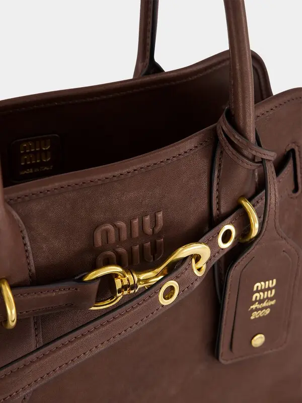 Miu Miu Briarwood Aventure Nappa Leather Bag