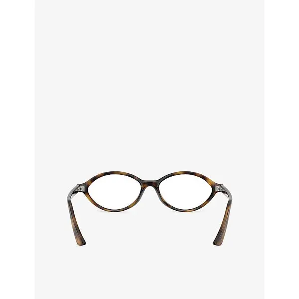 Ray-ban Rb7265 Oval-frame Eyeglasses - Brown