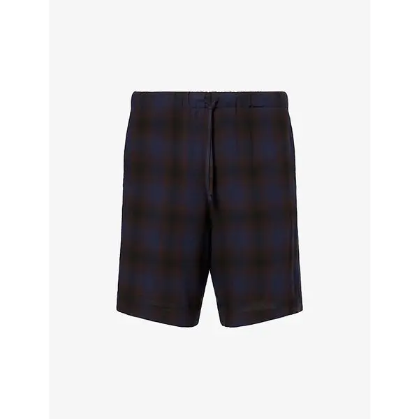 Dries Van Noten Piperi Checked Woven Shorts
