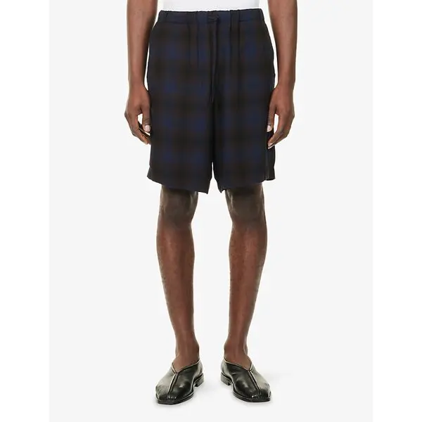 Dries Van Noten Piperi Checked Woven Shorts