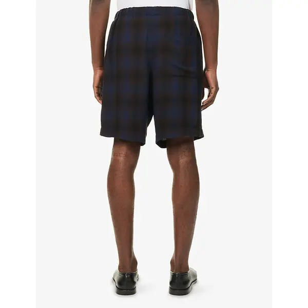 Dries Van Noten Piperi Checked Woven Shorts