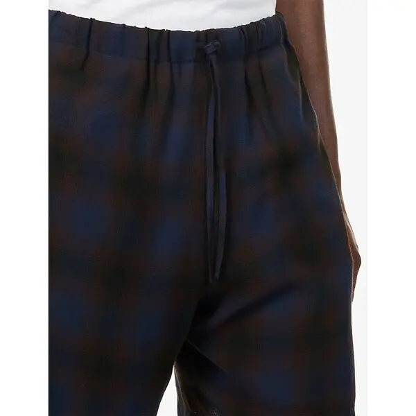 Dries Van Noten Piperi Checked Woven Shorts
