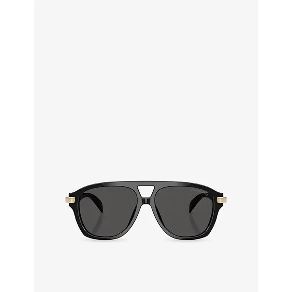 Michael Kors Pilot Frame Acetate Sunglasses - Black