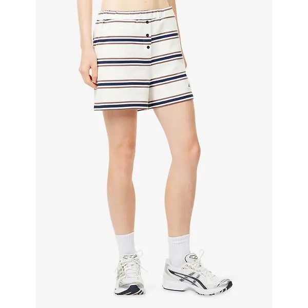 4TH & RECKLESS Striped Stretch-cotton Shorts