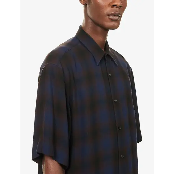 Dries Van Noten Cassidye Checked Woven Shirt