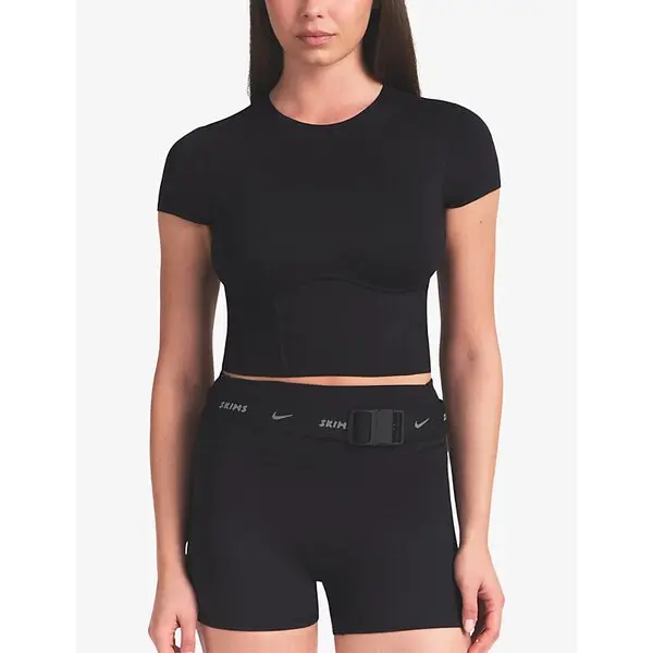 NIKESKIMS Nike Skims Matte Corset Cropped Studio Top