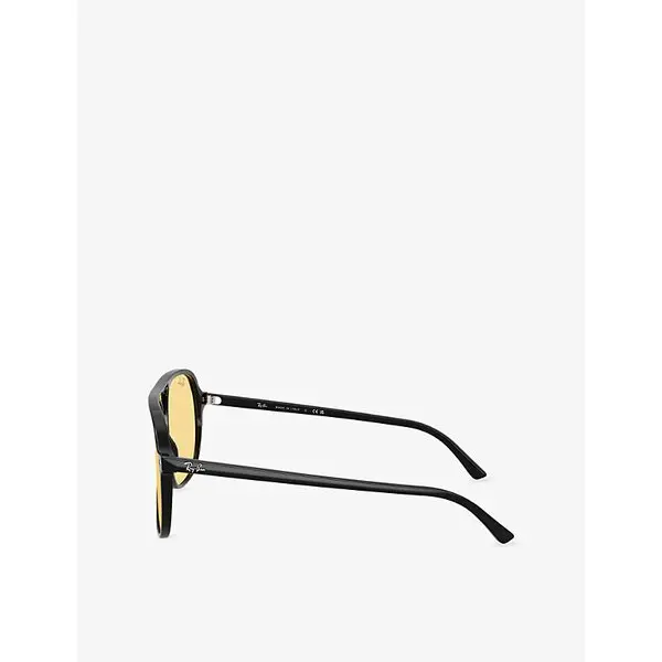 Ray-ban Rb2198 Square-frame Acetate Sunglasses - Black